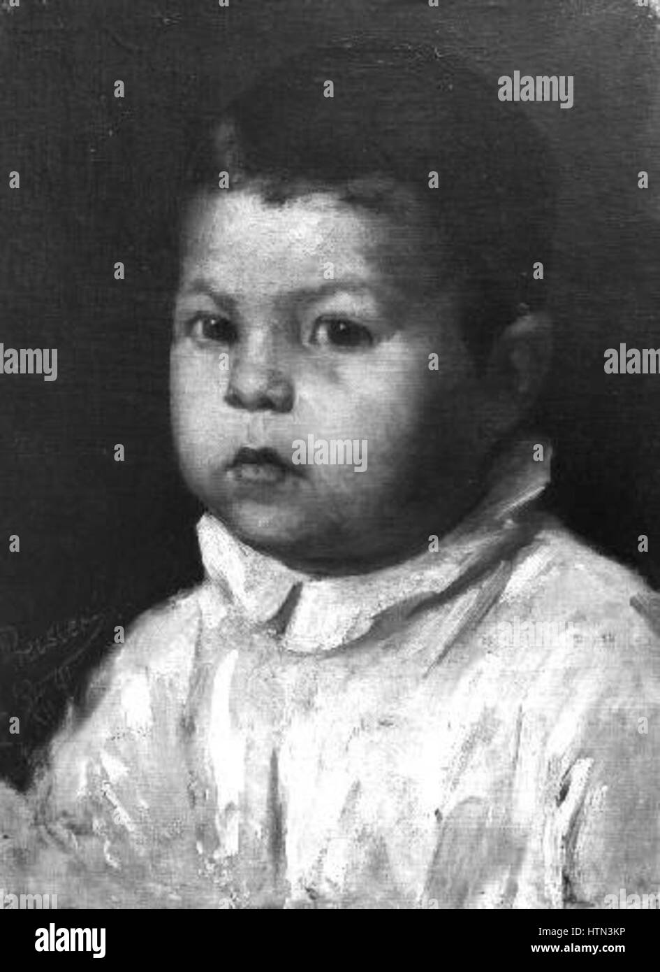 Jan Preisler’s 'Podobizna ditete,' painted between 1872 and 1918 ...