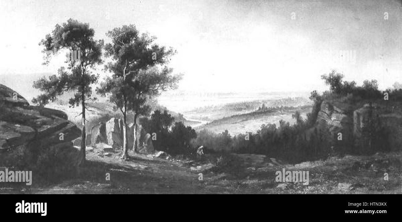 Ludvik Bartak 1857-1921 - Pohled na Trosky Stock Photo - Alamy