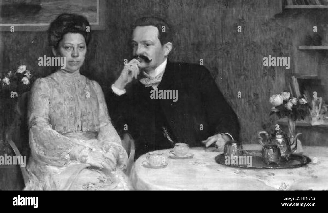 Jan Preisler’s 'Podobizna manzelu Peterkovych' is a portrait of the ...