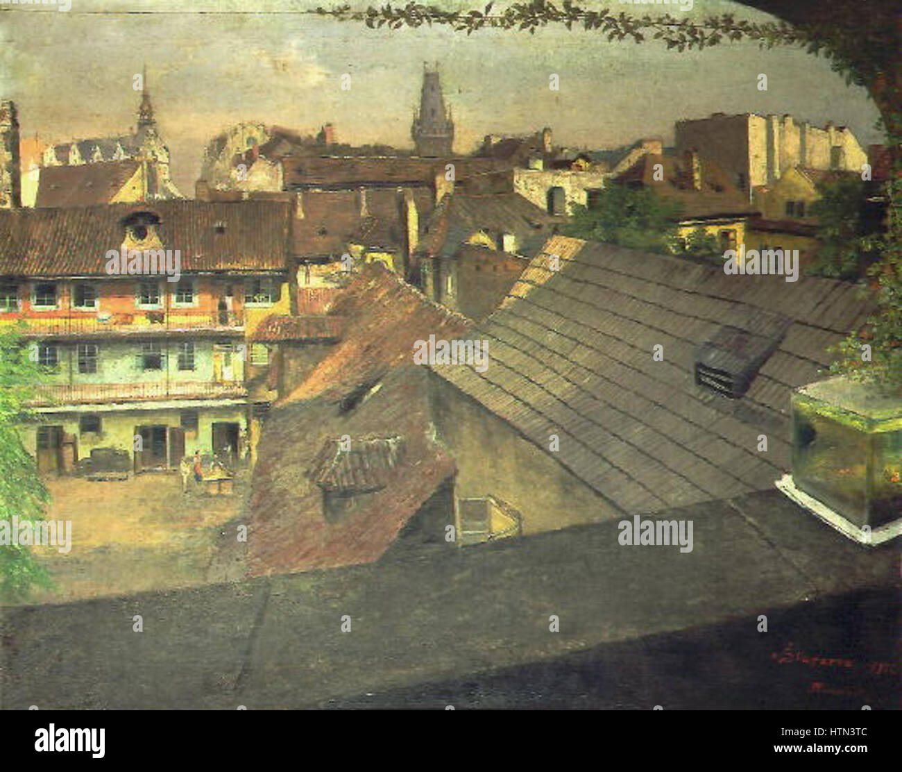 Jan Minarik 1862-1937 - U Stupartu Stock Photo - Alamy