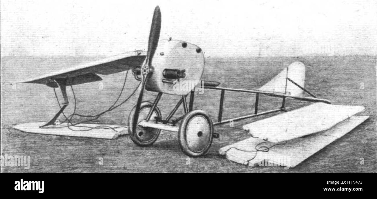 De Pischoff’s 'Avionette Assembly' illustrates the process of aircraft ...