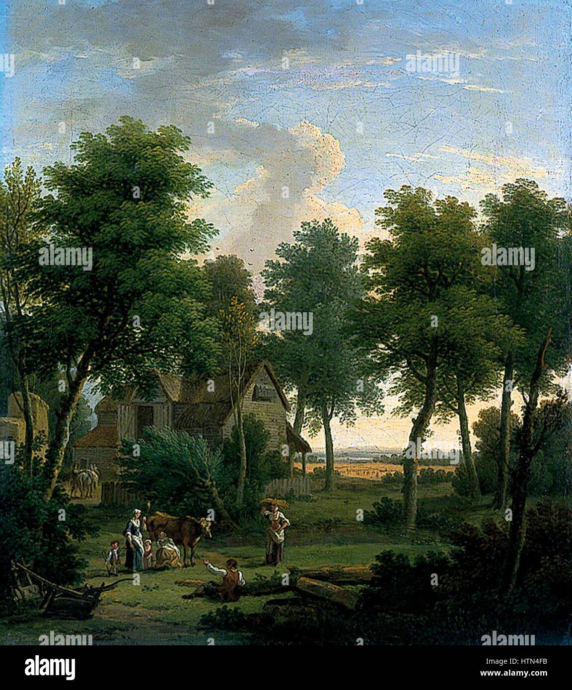 Pastoral scene sketch hi-res stock photography and images - Alamy