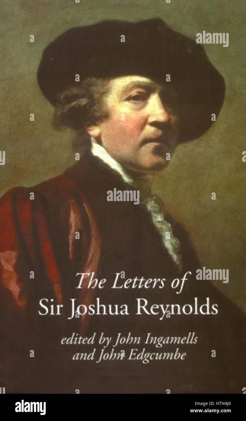 Letters of Joshua Reynolds book cover Stock Photo - Alamy