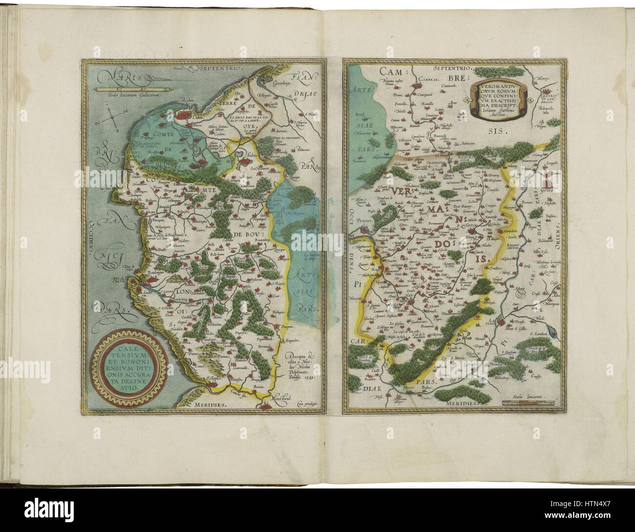 Historical map of calais hi-res stock photography and images - Alamy