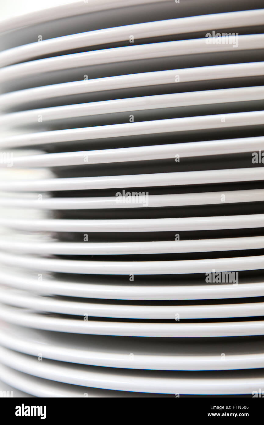 close up on pile of plate Stock Photo - Alamy