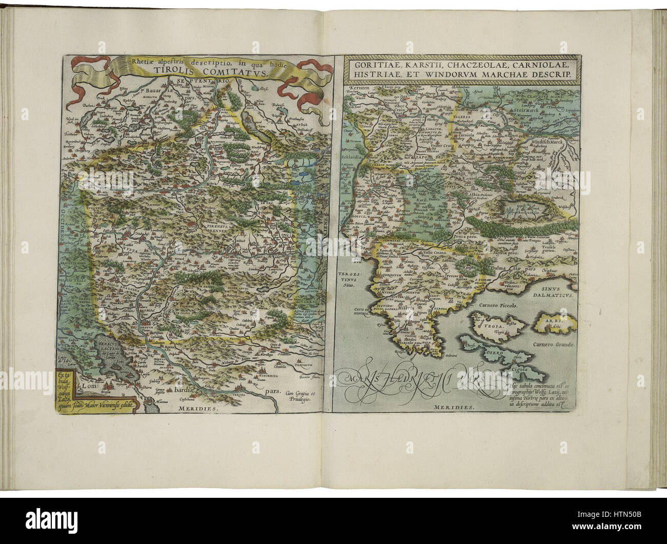 Maps of the County of Tyrol and of Gorizia, Kras, Chaczeola, Carniola ...