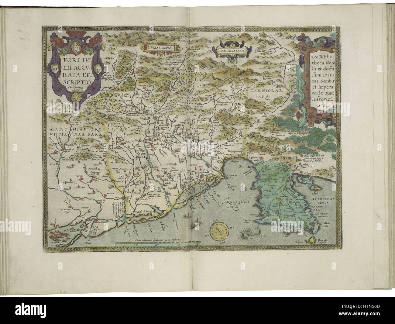 Map of Forum Julii by Abraham Ortelius Stock Photo - Alamy