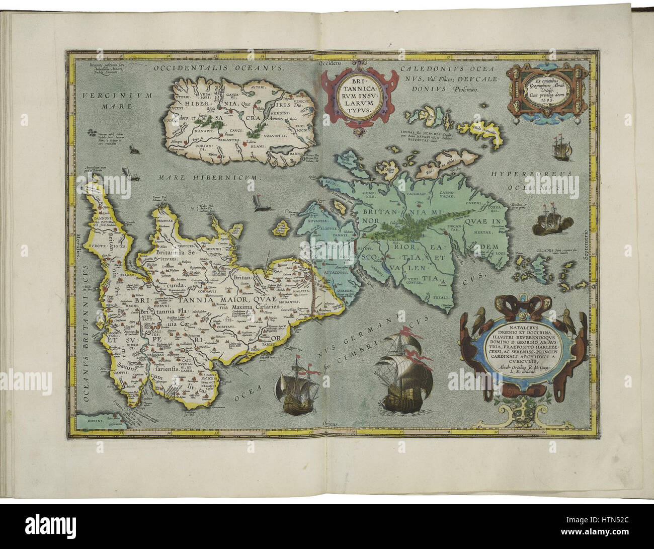 British isles map vintage hi-res stock photography and images - Alamy