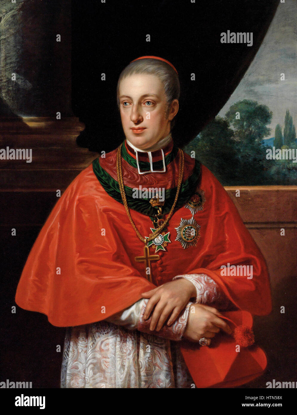 Attributed to Lampi, 'Kardinal Erzherzog Rudolf' is a portrait of ...