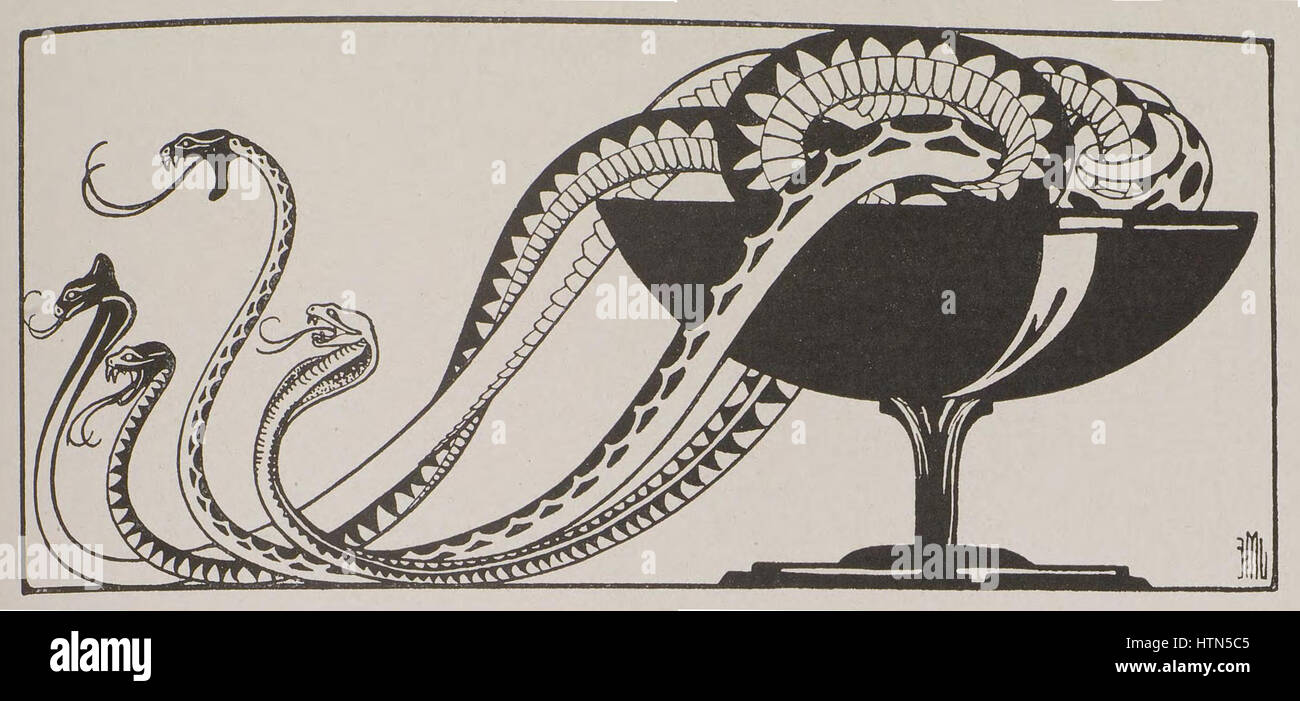 Snakes in the cup Stock Photo - Alamy