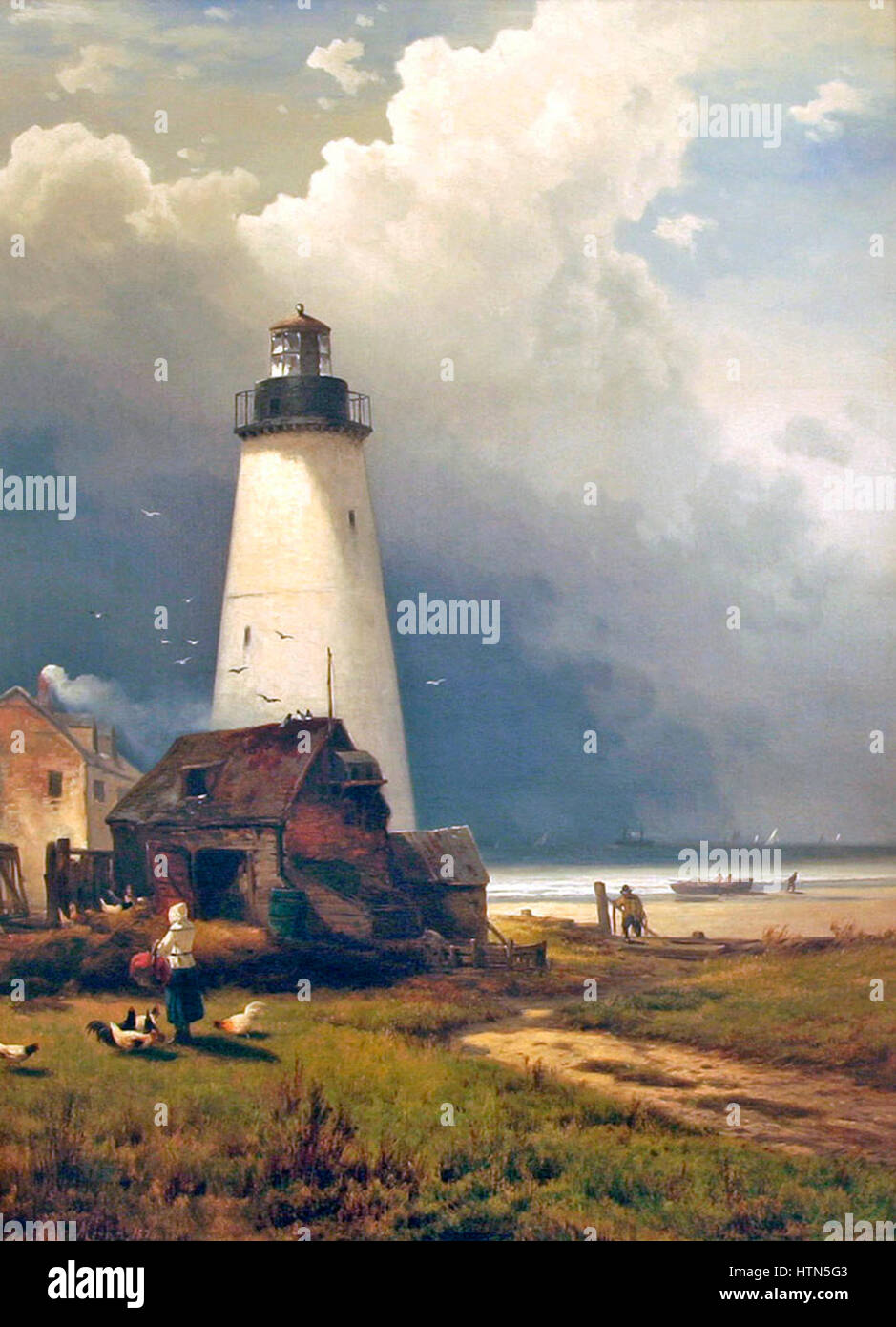 Sandy hook light new hi-res stock photography and images - Alamy