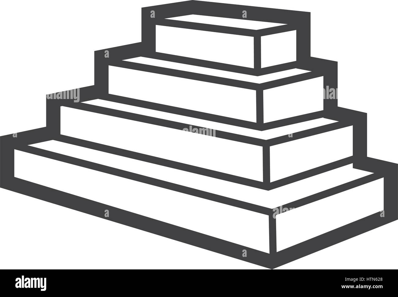 Pyramid icon Stock Vector Images - Alamy