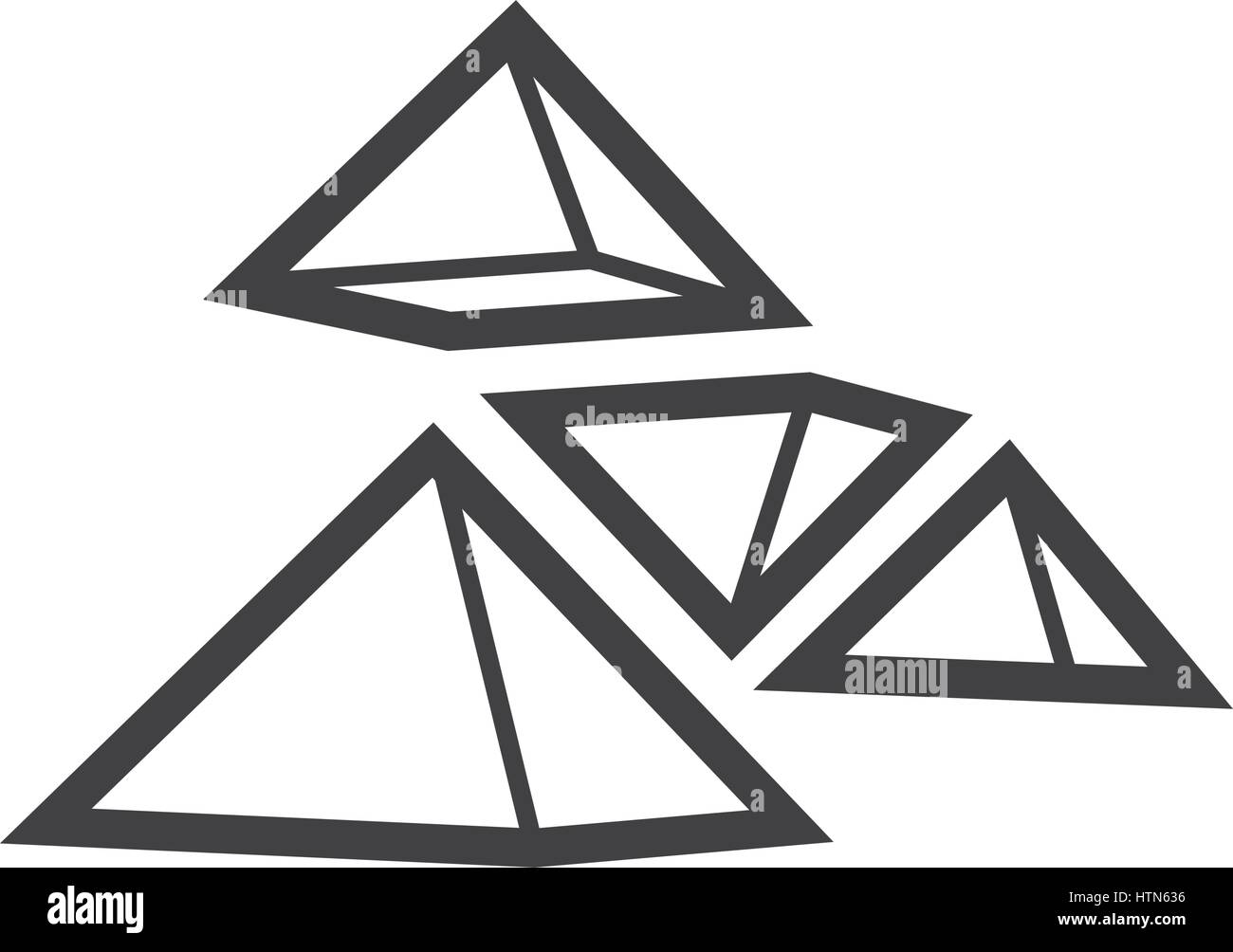 Four triangle icon design Stock Vector Image & Art - Alamy