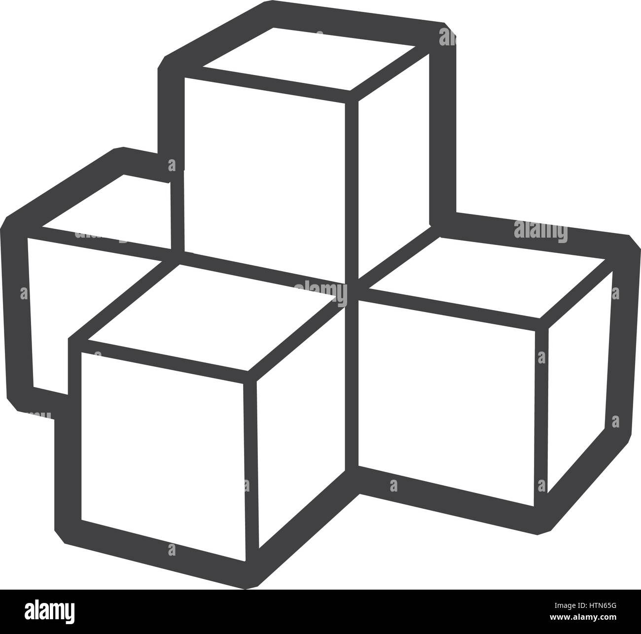 Cube diagram Stock Vector Images - Alamy