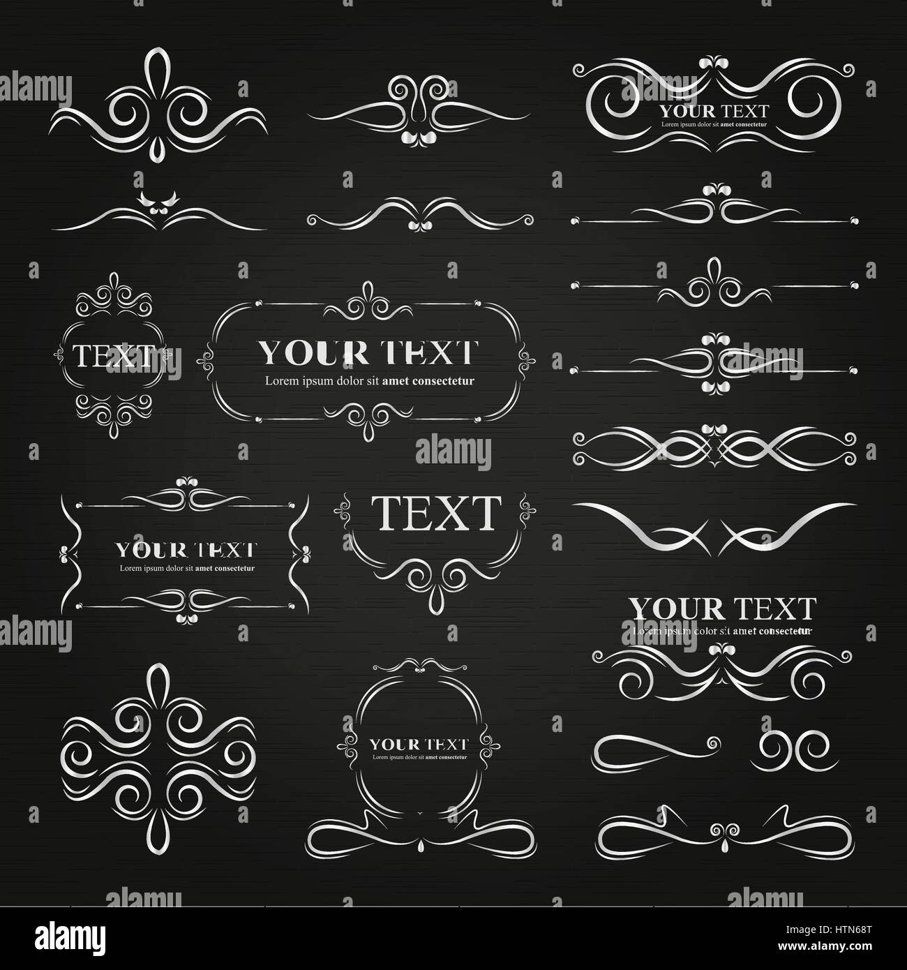 Silver design Stock Vector Images - Alamy