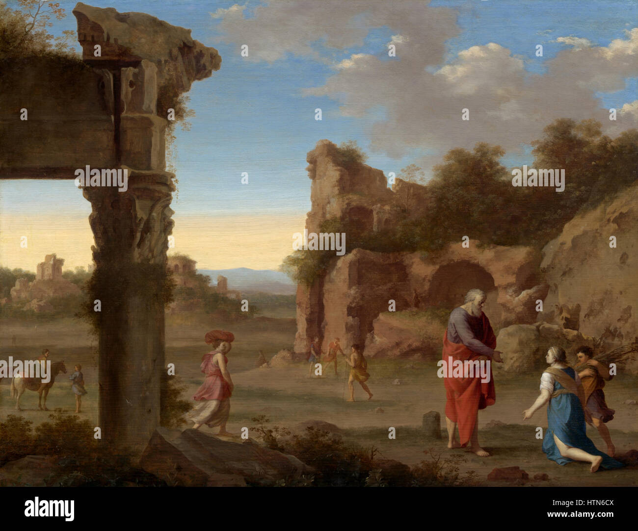 The Prophet Elijah and the Widow of Zarephath A10797 Stock Photo - Alamy