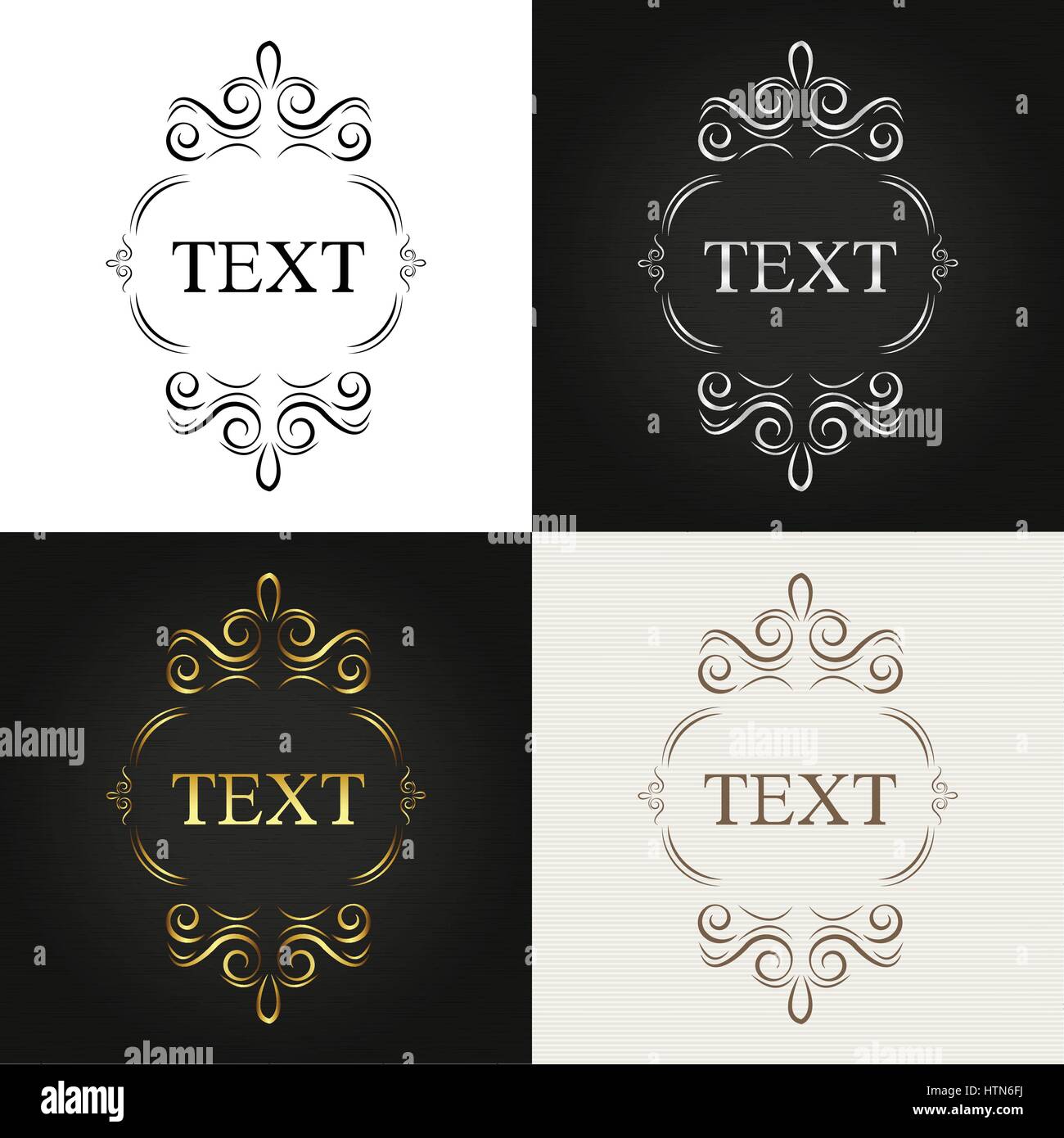 Card frames design set Stock Vector Image & Art - Alamy