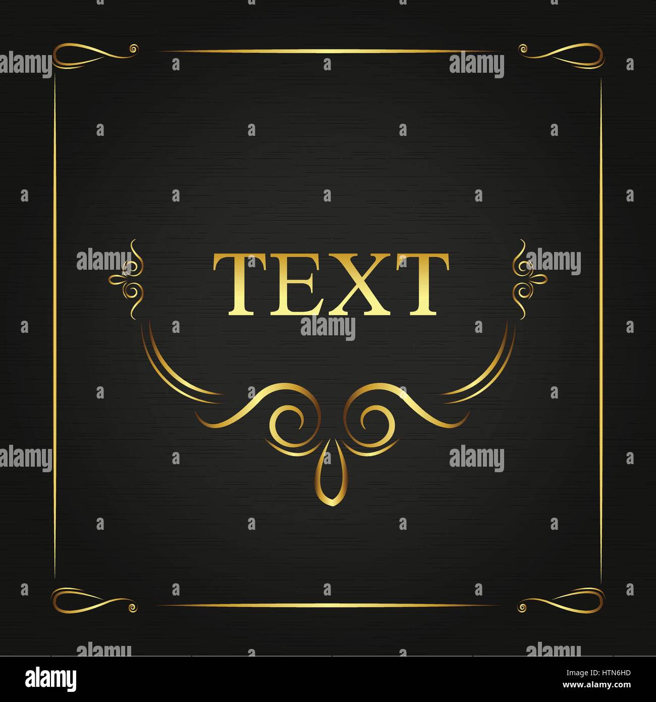 Classic card gold design Stock Vector Image & Art - Alamy