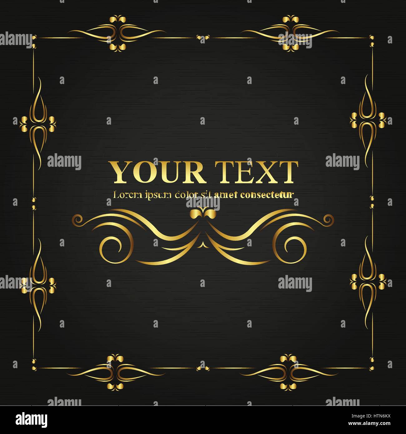 frames Classic card gold design Stock Vector Image & Art - Alamy