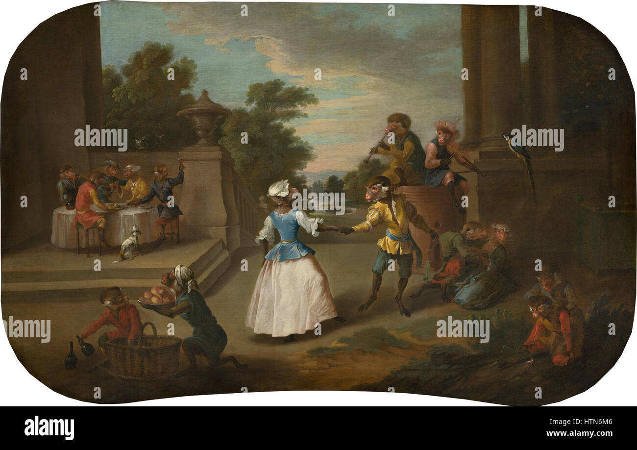 Singerie The Dance A12360 Stock Photo - Alamy