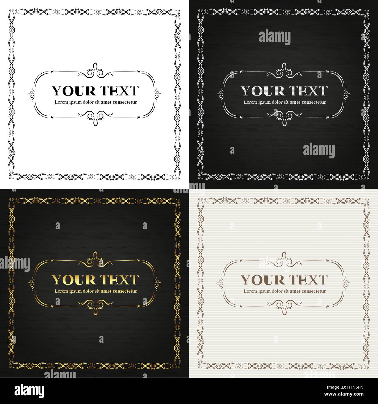 frames design classic style set Stock Vector Image & Art - Alamy