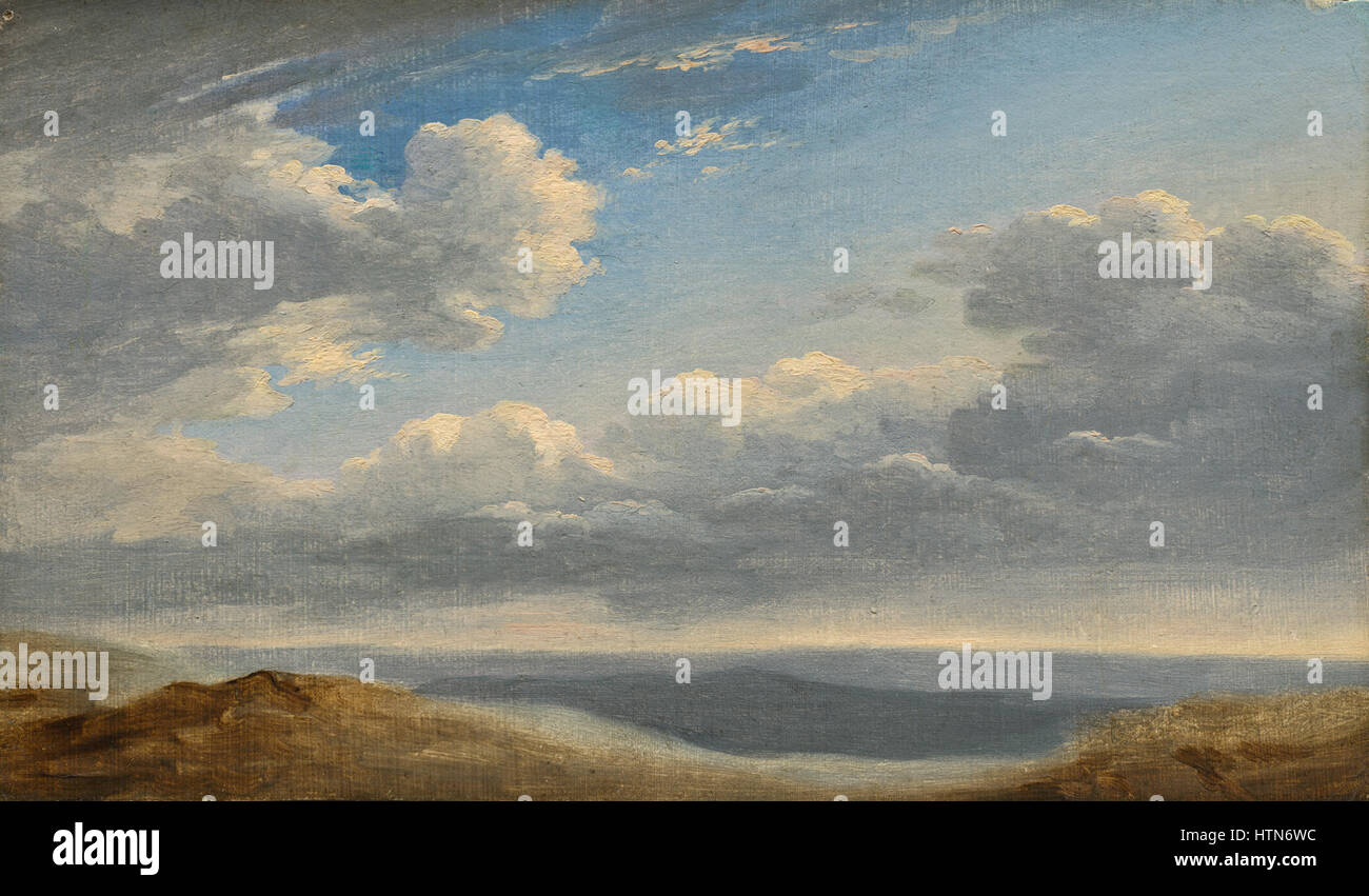 Study of Clouds over the Roman Campagna A12506 Stock Photo - Alamy