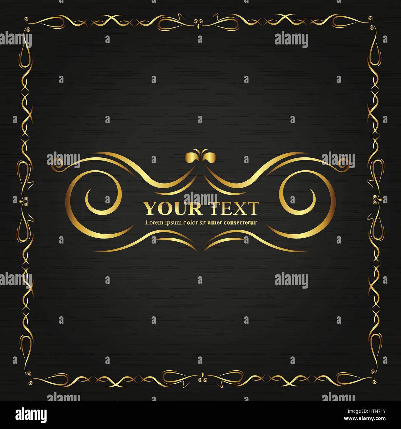 frames classic style gold color Stock Vector Image & Art - Alamy
