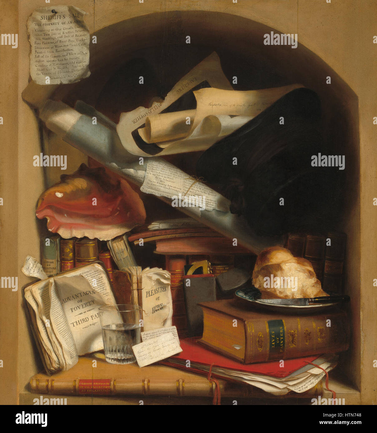'Poor Artist's Cupboard A314432' depicts the humble and sparse ...