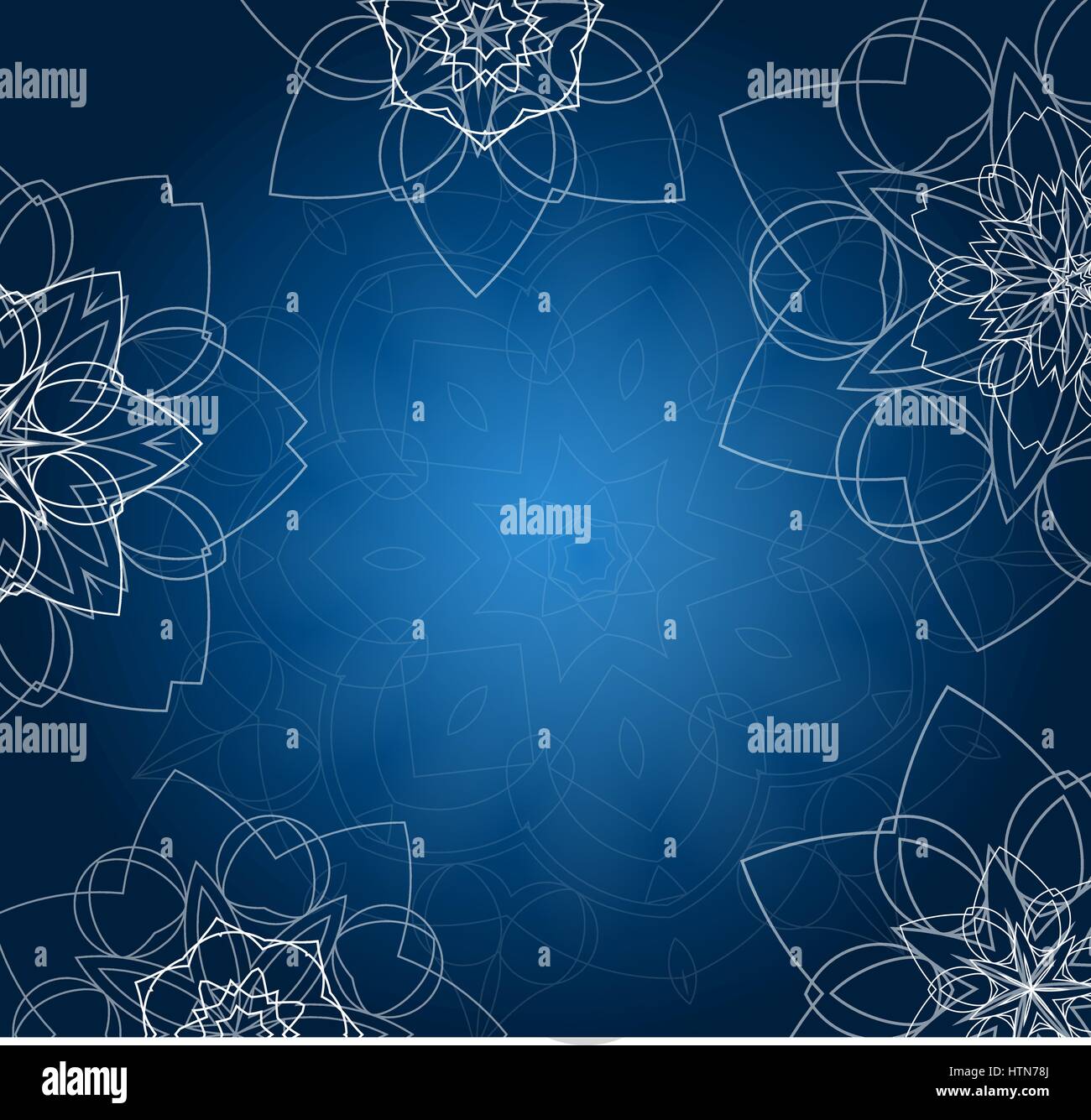 Blue Tribal Background