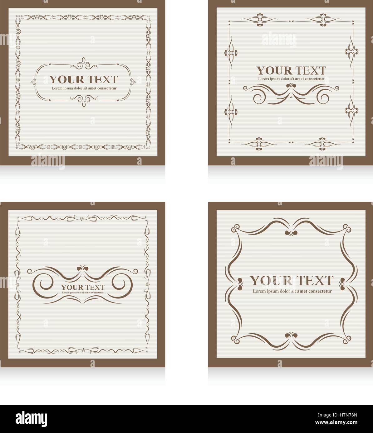 Set of frame template Stock Vector Image & Art - Alamy