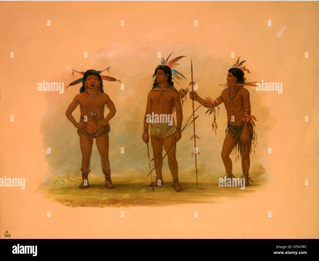 Three omagua men Stock Photo - Alamy