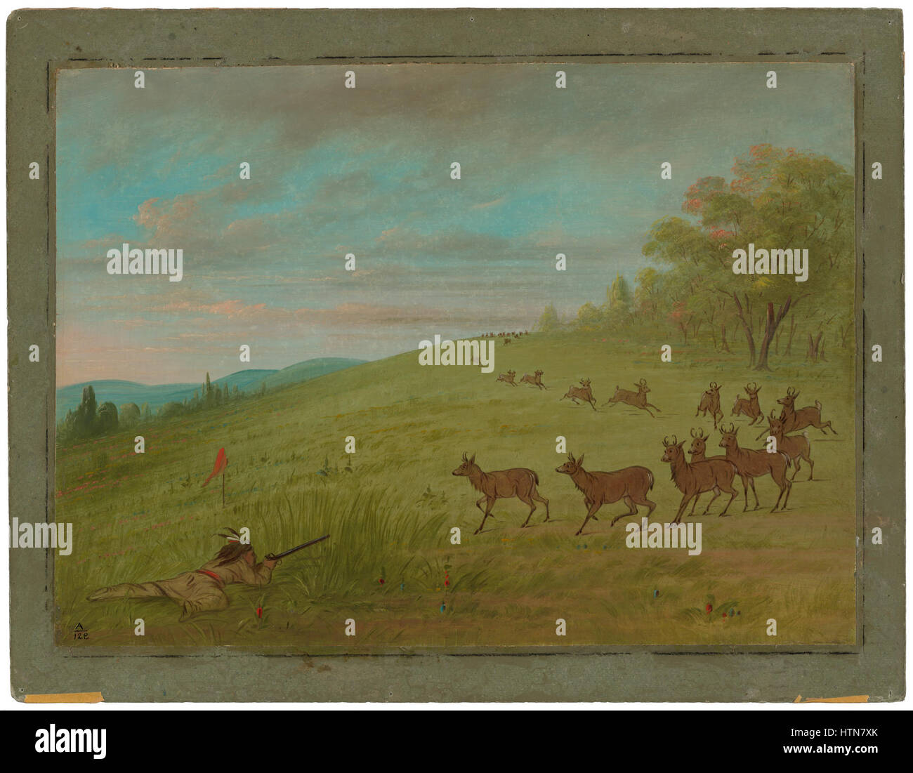 Antelope Shooting - Assinneboine C16288 Stock Photo - Alamy