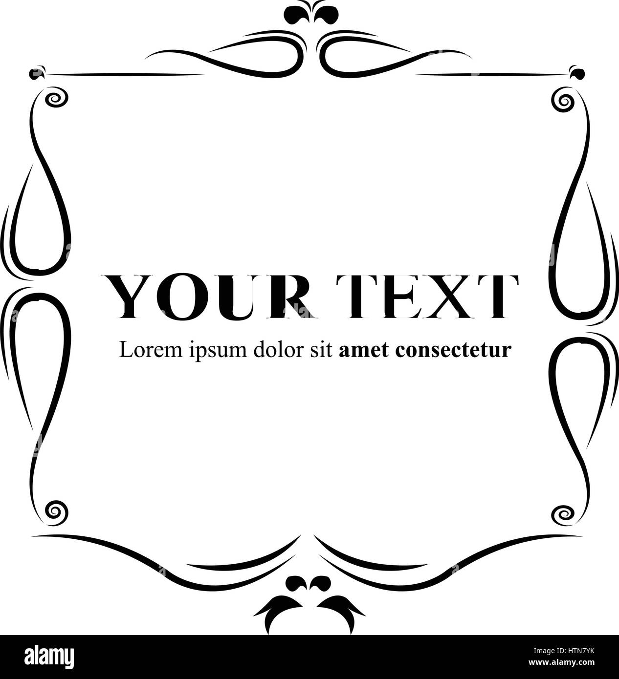Clip art frames Black and White Stock Photos & Images - Alamy