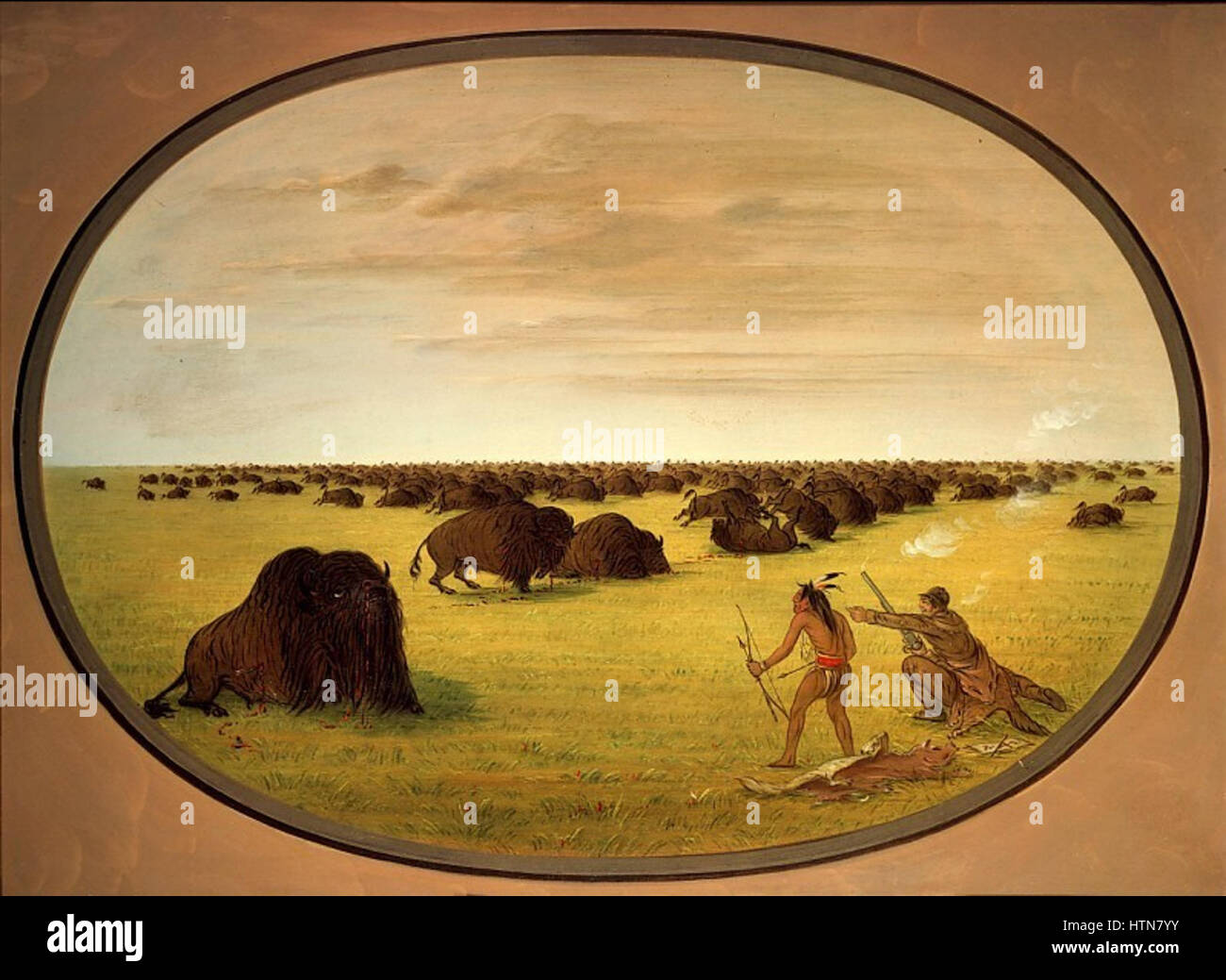 Buffalo hunting catlin hi-res stock photography and images - Alamy