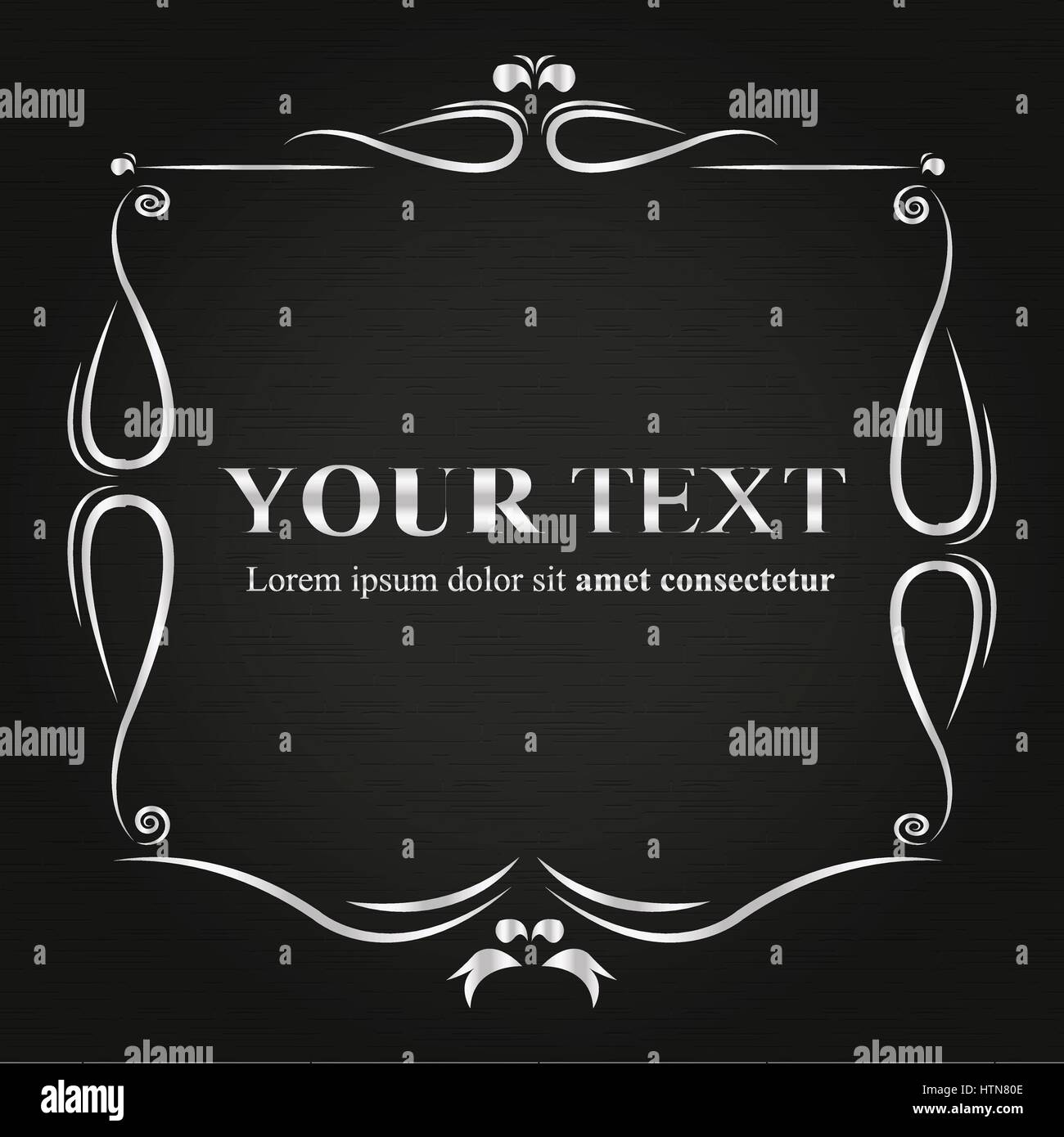 Silver frames Stock Vector Images - Alamy