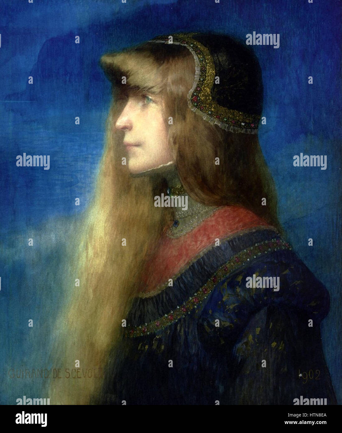 'The King's Daughter' by Lucien Victor is a portrait of a royal figure ...