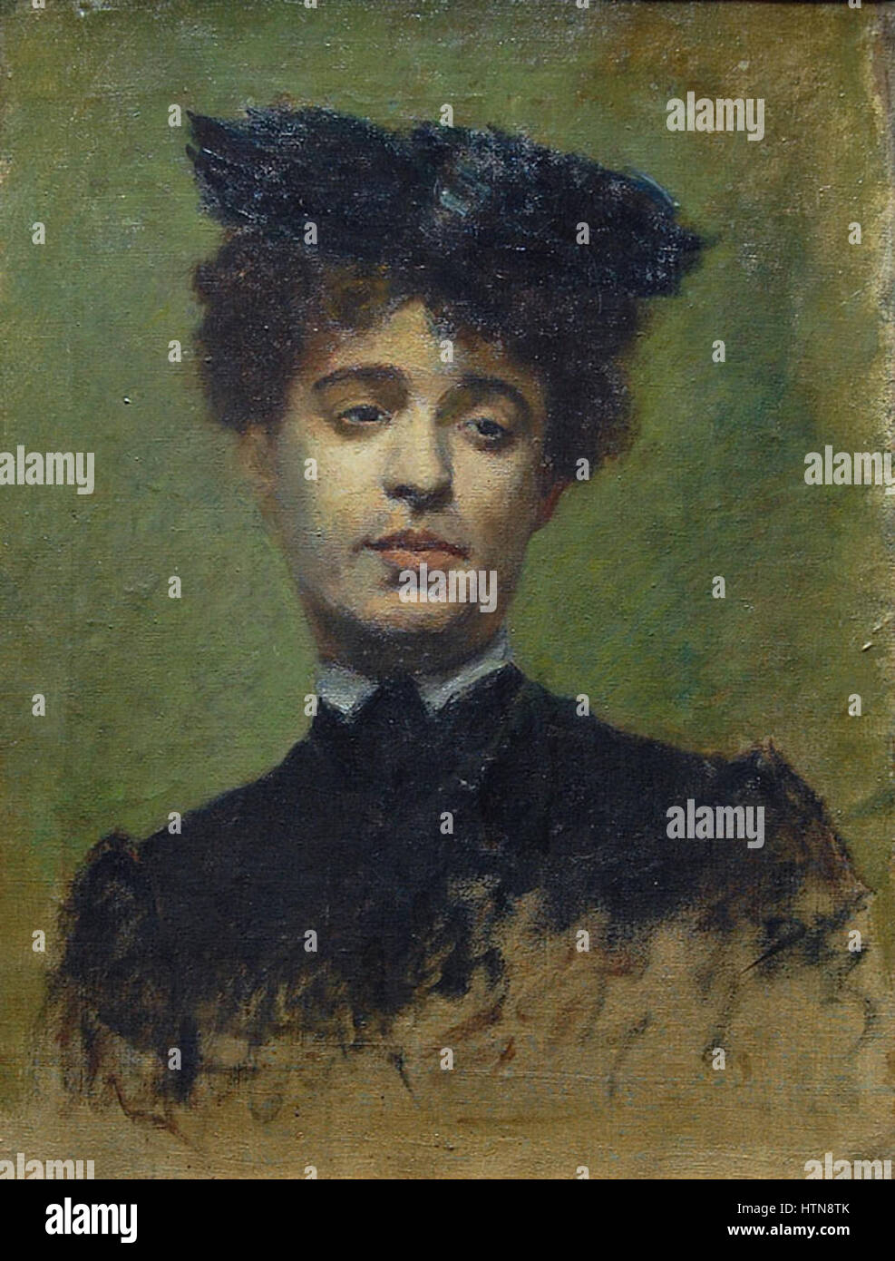 'Zvantseva' by Ilya Repin, painted in the 1880s, is a portrait of a ...