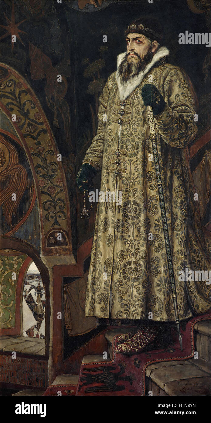 This painting by Viktor Vasnetsov depicts Tsar Ivan IV, also known as ...