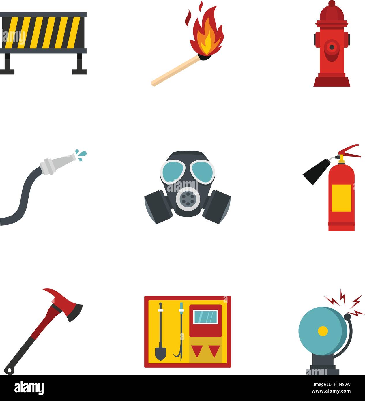 Red firefighter outfit Stock Vector Images - Alamy