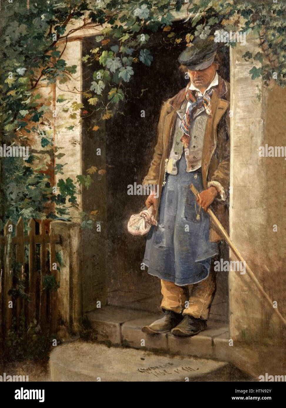 In Krippen. The man on the Doorstep (Shishkin Stock Photo - Alamy