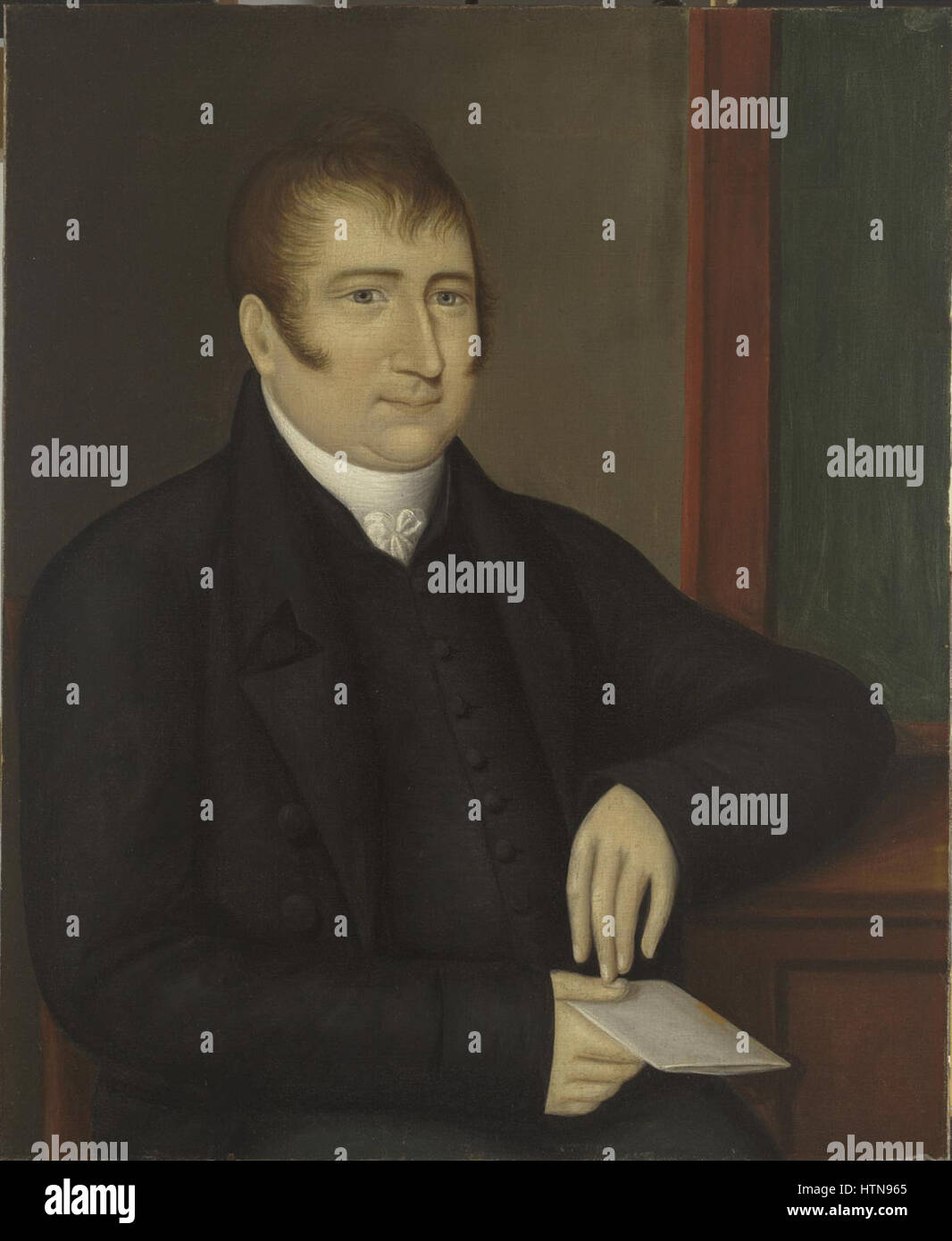 Portrait of Edward Aisquith by Joshua Johnson Stock Photo - Alamy