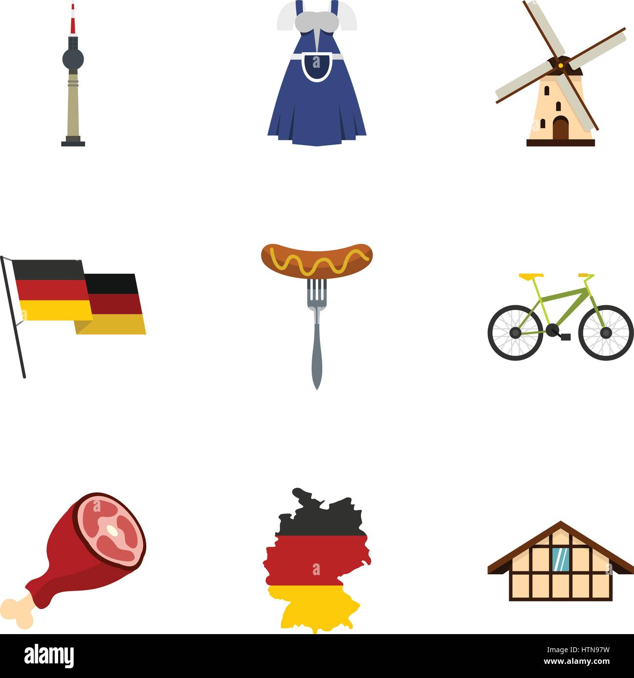 Germanic architecture Stock Vector Images - Alamy