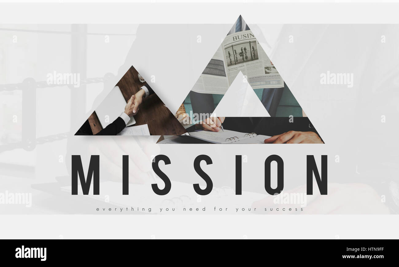 Mission Vision Innovation Leader Aim Stock Photo - Alamy