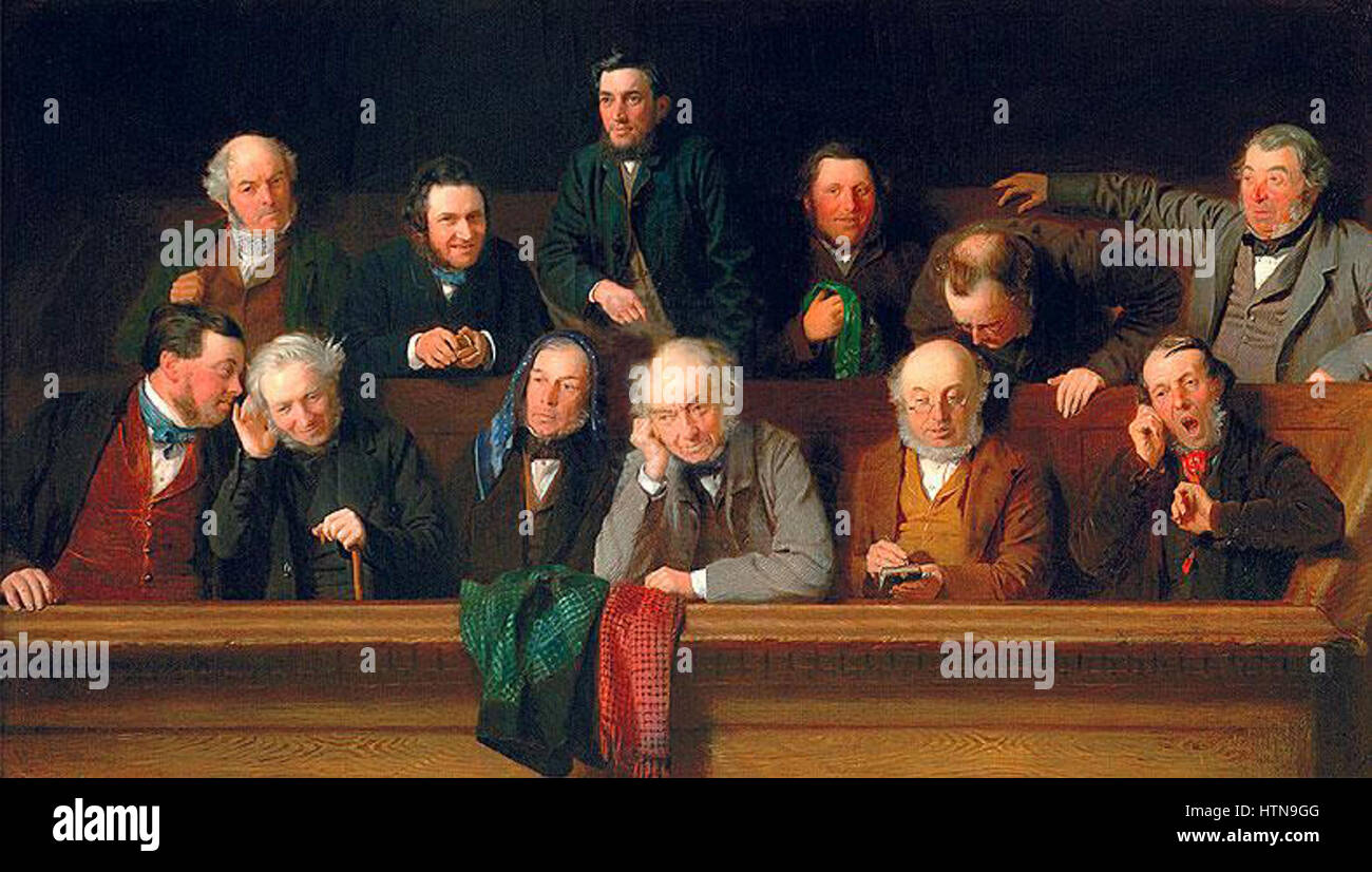 Courtroom scene depicts hi-res stock photography and images - Alamy