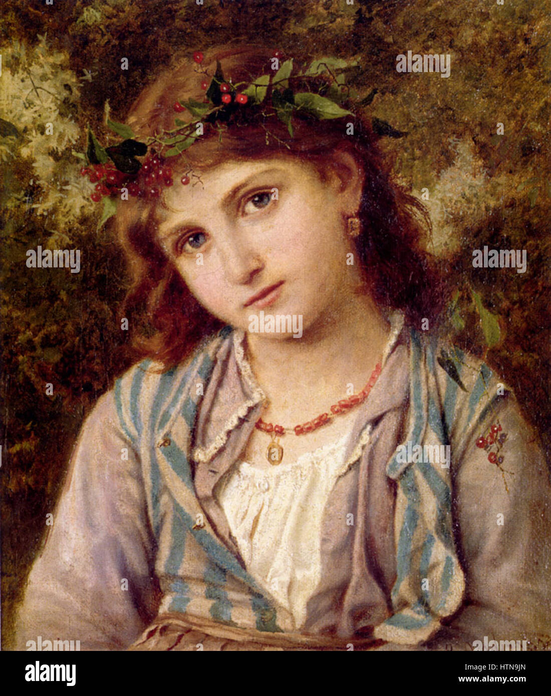 Sophie Gengembre Anderson - An Autumn Princess Stock Photo - Alamy