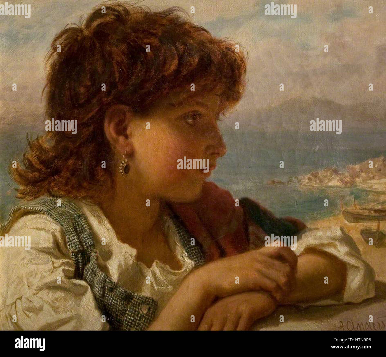 Sophie Gengembre Anderson - A Neopolitan Boy Stock Photo - Alamy