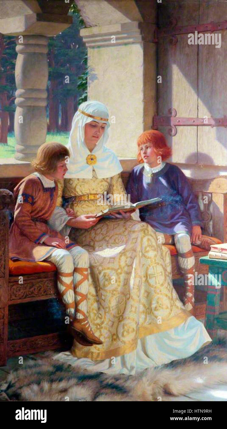 The Boyhood of Alfred the Great (1913 Stock Photo - Alamy