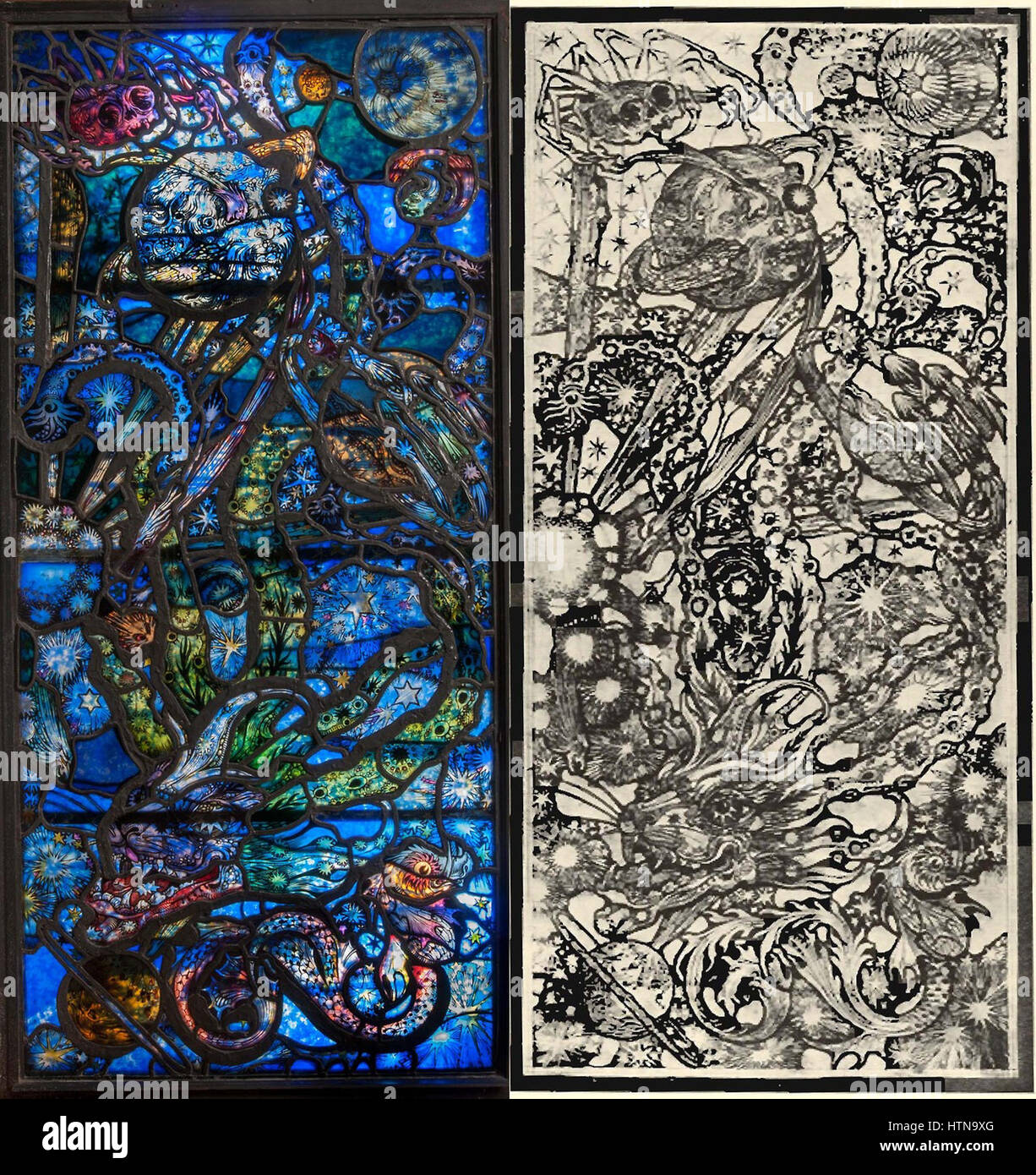 Robert Winthrop Chanler's stained glass windows, created between 1918 ...