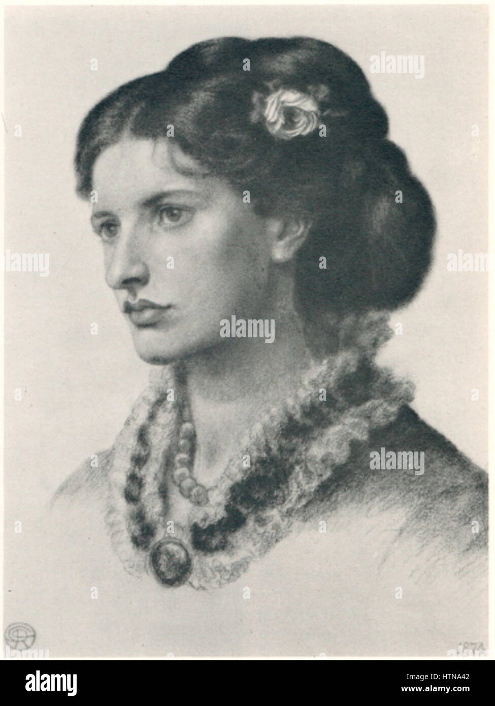 Mrs. William Michael Rossetti by Dante Gabriel Rossetti Stock Photo - Alamy