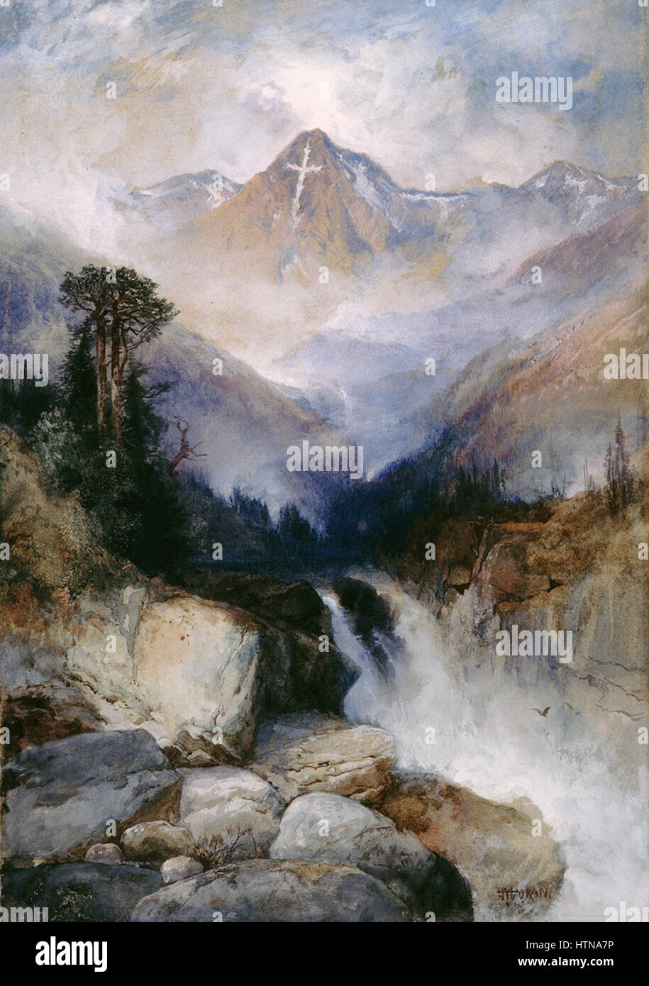 Thomas Moran, Mountain of the Holy Cross, 1890. Watercolor, National ...
